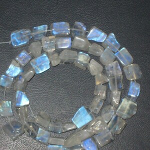 14 Inches Gorgeous Rainbow Moonstone Natural Rough Smooth Polished ...