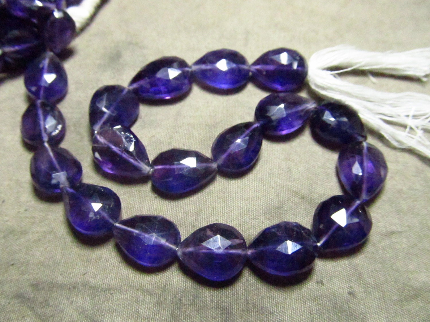 9 Inches so Gorgeous DARK AFRICAN AMETHYST Faceted - Etsy