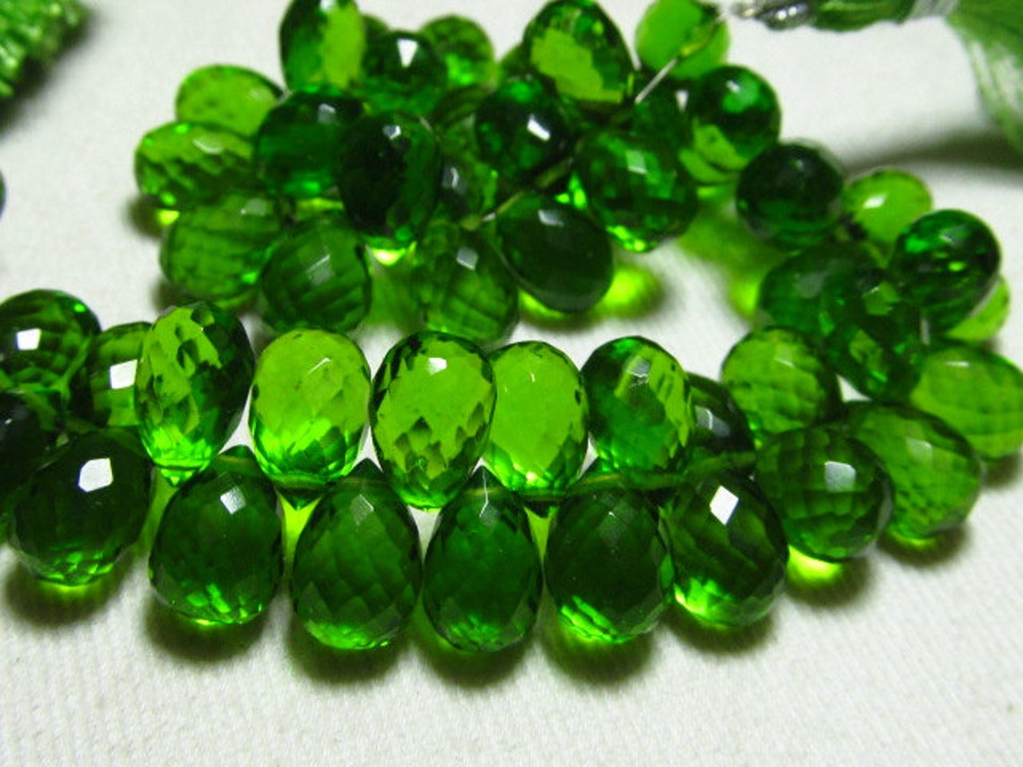 8 Inches Amazing Gorgeous Peridot Colour Quartz Super | Etsy