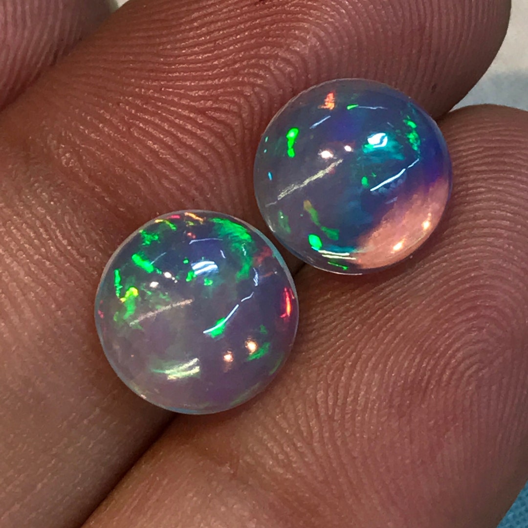 Opal Welo Ethiopian- Amazing Galaxy Mix Red Green Blue Fire - AAAAAAAAA ...