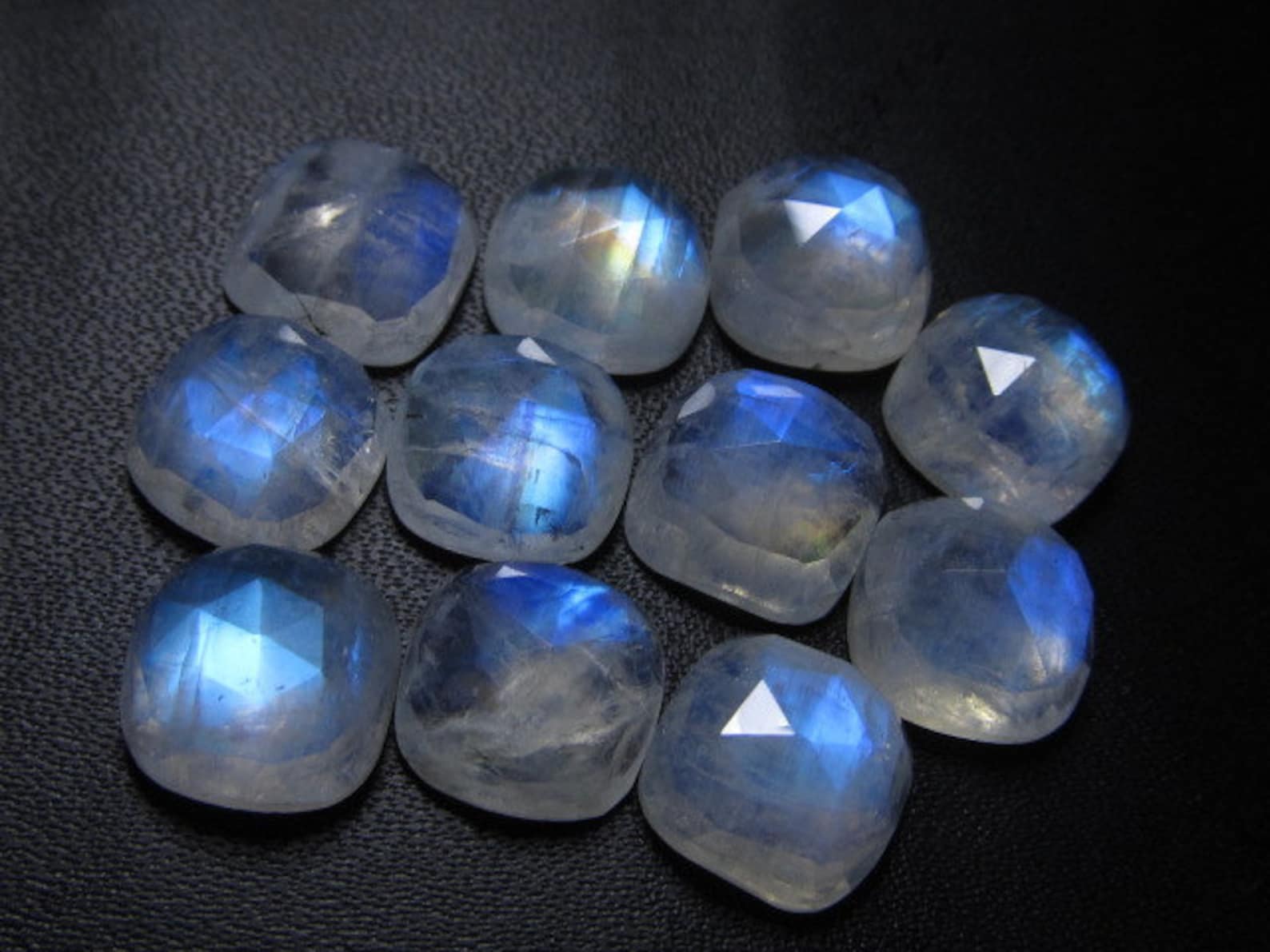 10mm 11pcs AAA Gorgeous Quality Rainbow Moonstone Super - Etsy