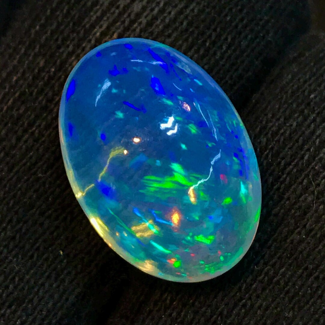 Opal Welo Ethiopian- Amazing Green Blue - Red Mix Fire - AAAAAAAAA ...