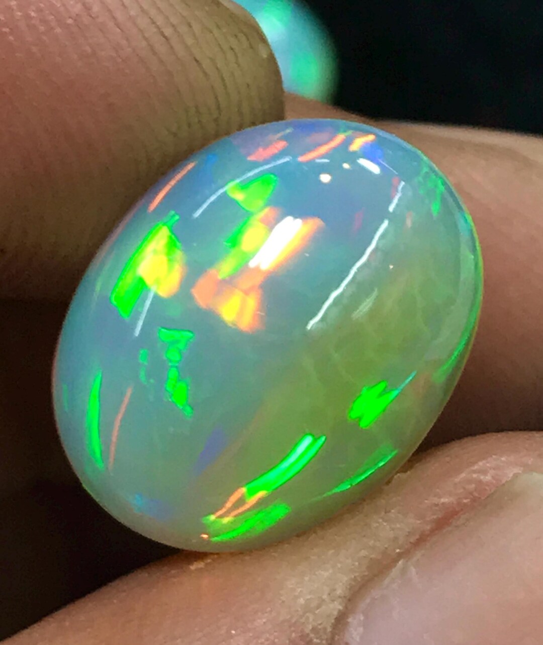 Opal Welo Ethiopian- Amazing Galaxy Mix Red Green Blue Fire - AAAAAAAAA ...