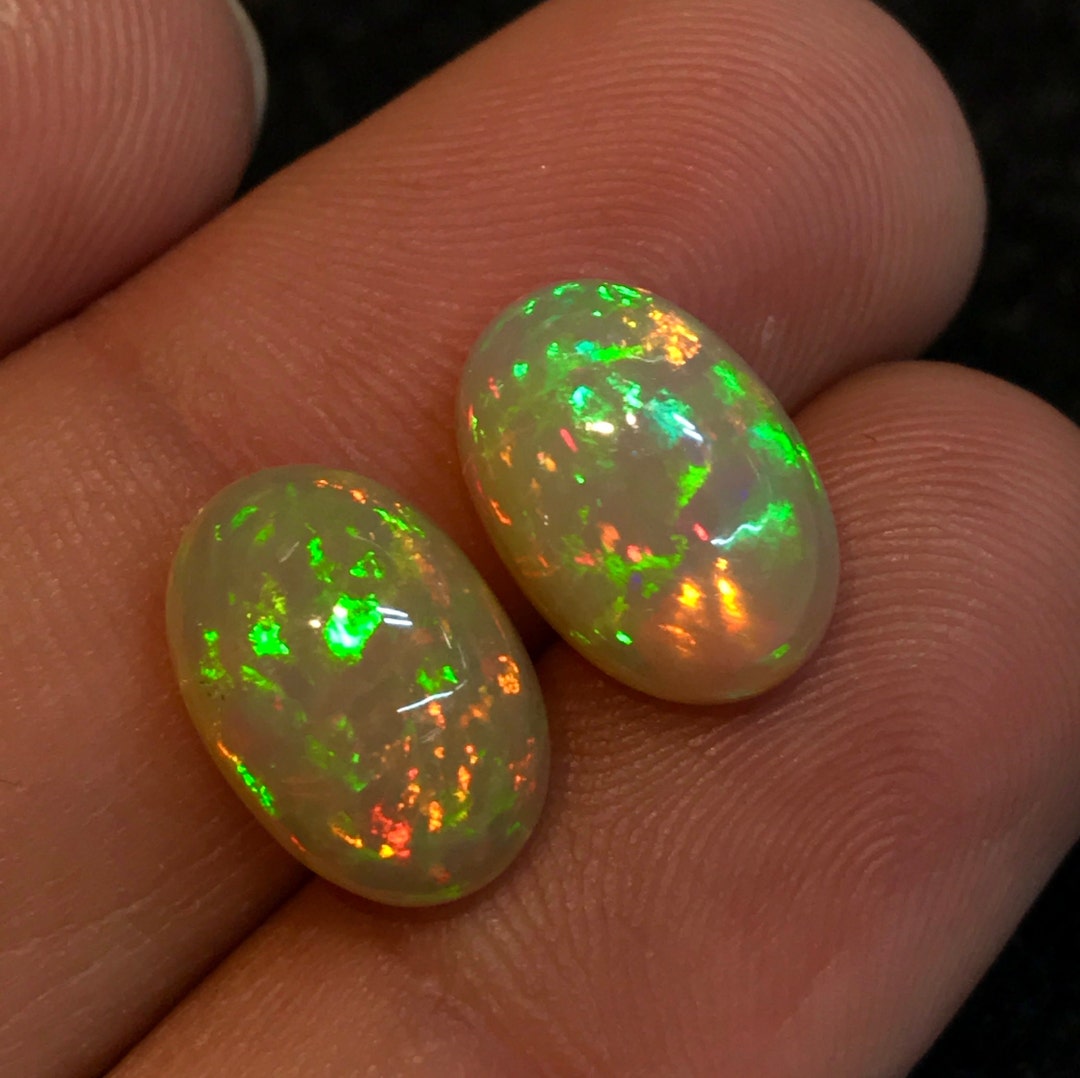 Opal Welo Ethiopian- Amazing Galaxy Mix Red Green Blue Fire - AAAAAAAAA ...