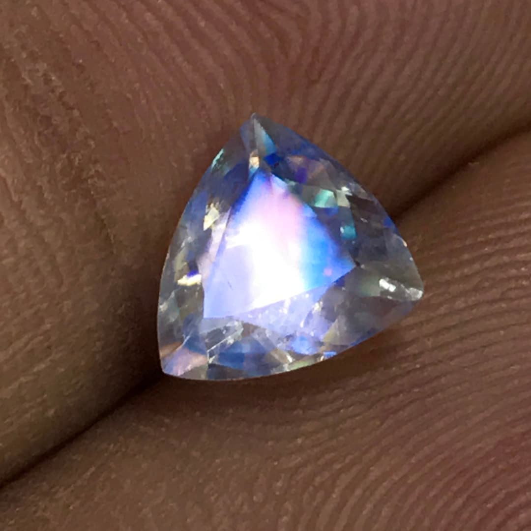 Rainbow Moonstone Best Grade High Quality Eye Clean Fine Cut Faceted ...