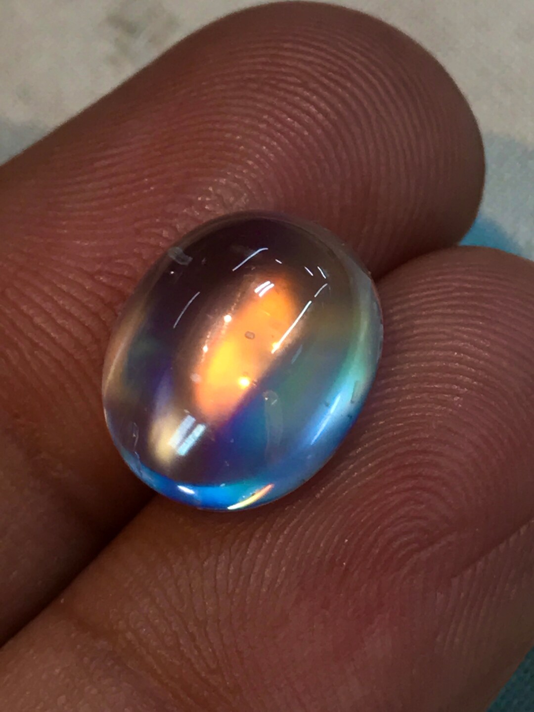 Rainbow Moonstone - AAAAAAA- Grade High Quality Amazing Flash Fire Eye ...