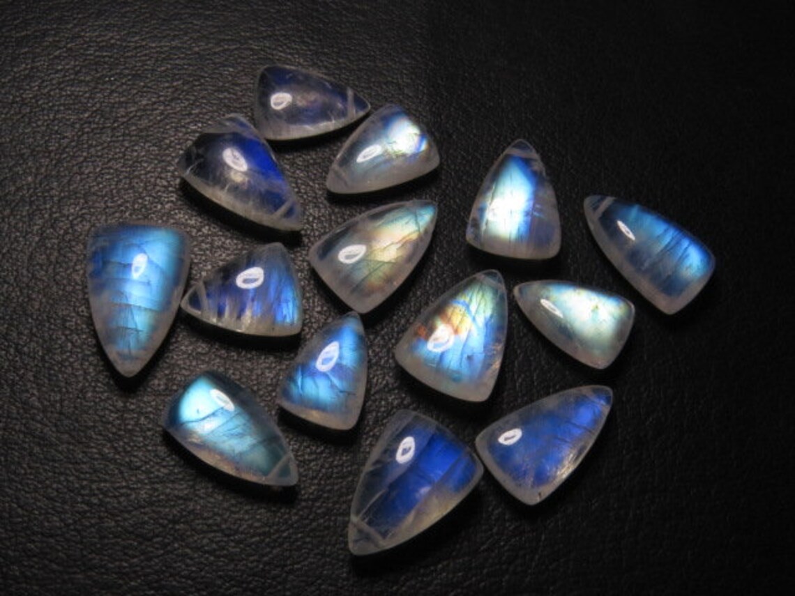 Rainbow Moonstone AAAA High Grade Quality Smooth Polished | Etsy