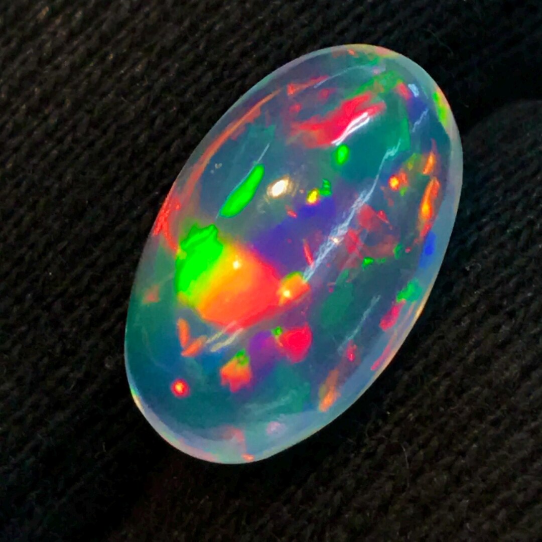 Opal Welo Ethiopian- Amazing Green Blue - Red Mix Fire - AAAAAAAAA ...