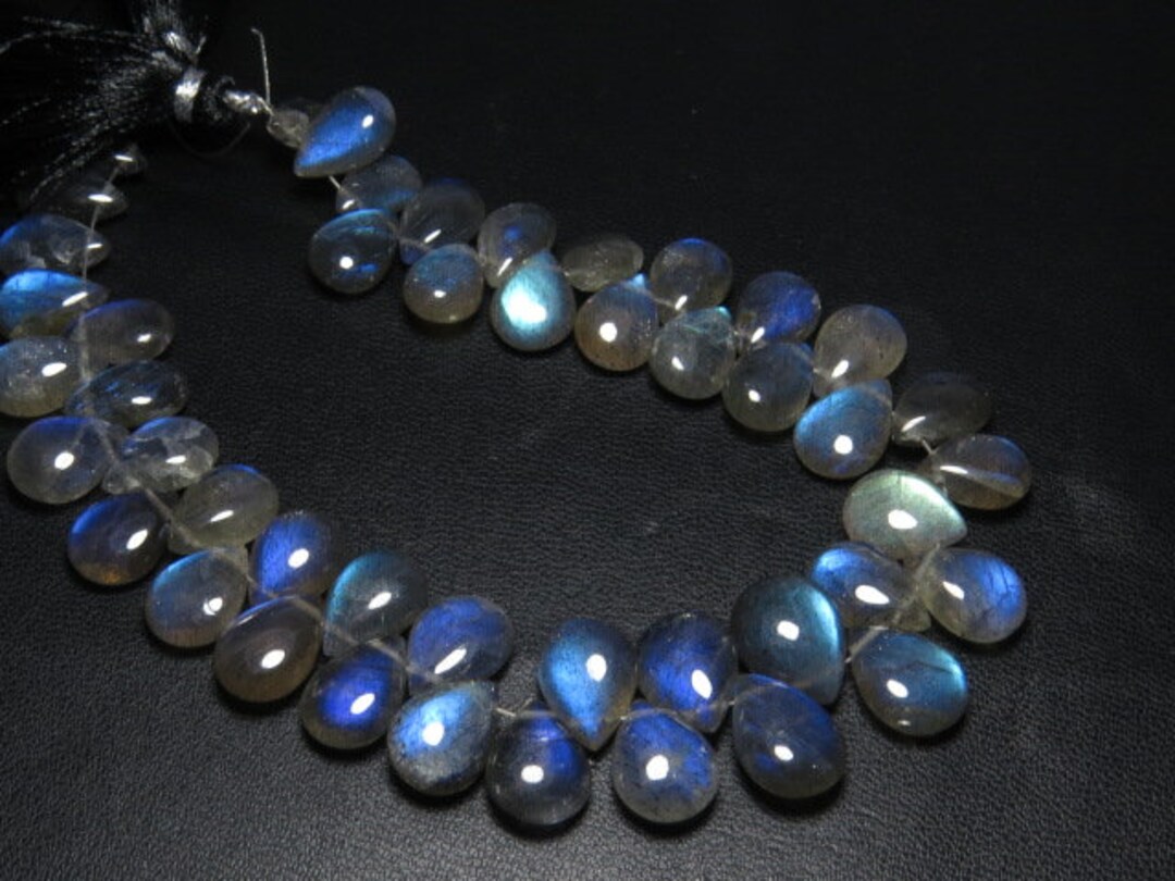 Labradorite Amazing AAAA High Quality Smooth Polished Pear Briolettes ...