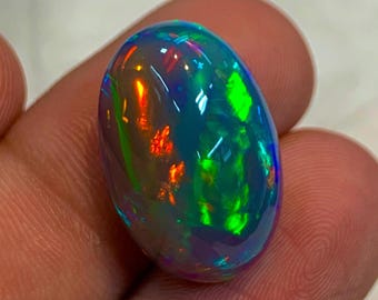 Opal Welo Ethiopian- Amazing Galaxy Mix Red Green Blue Fire - AAAAAAAAA ...