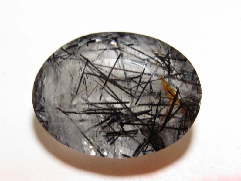 BLACK RUTILATED Quartz Excellent High Quality Rare Faceted - Etsy