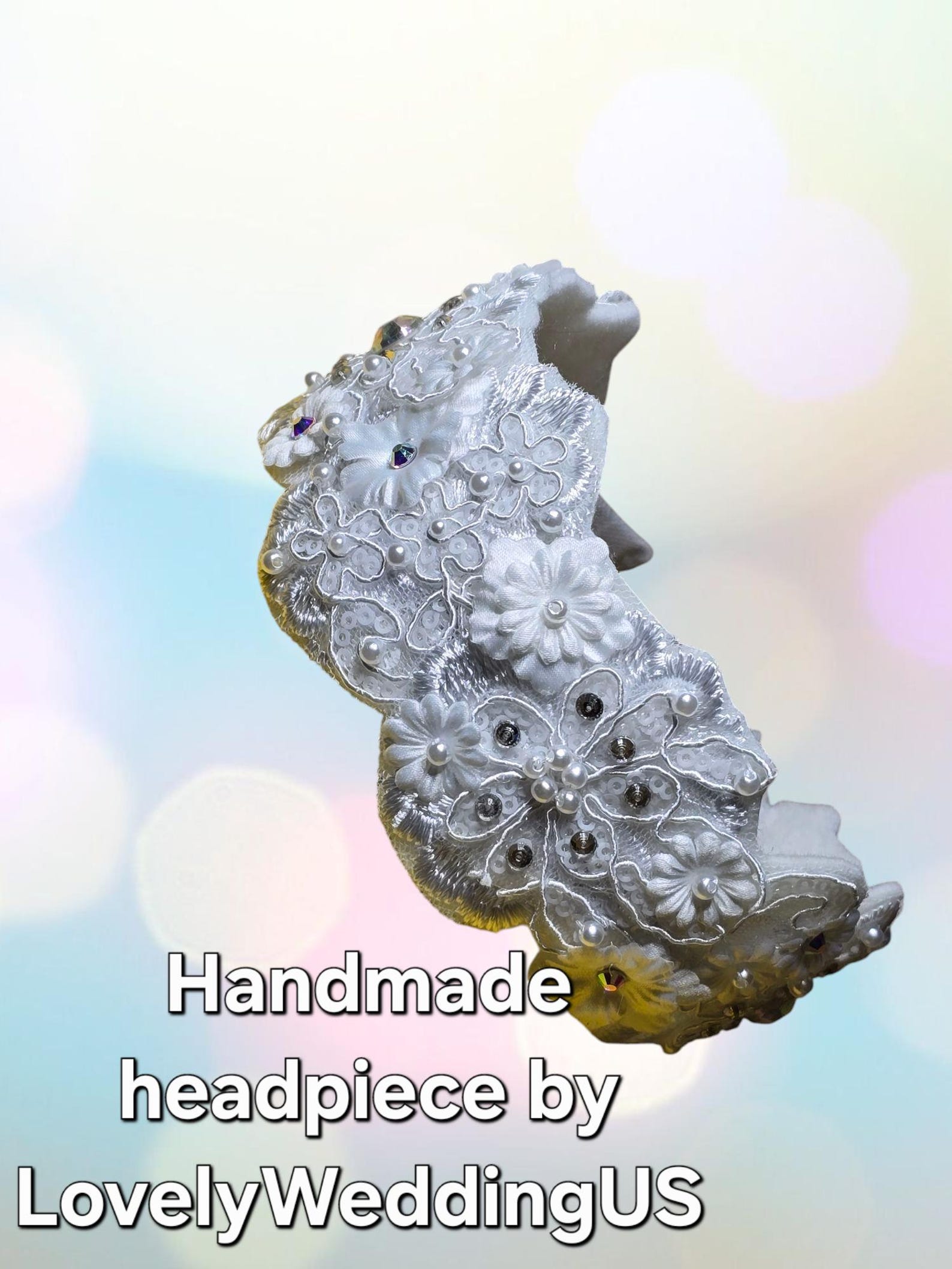 Handmade Bridal Headpiece, Headband, Wedding. Be Beautiful Unique ...