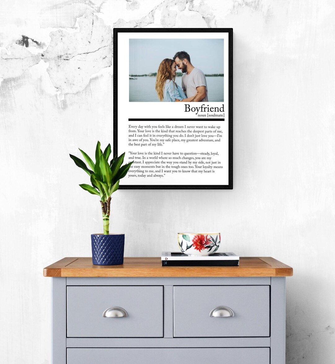 Personalised Boyfriend Definition Print With Custom Photo, Heartfelt ...