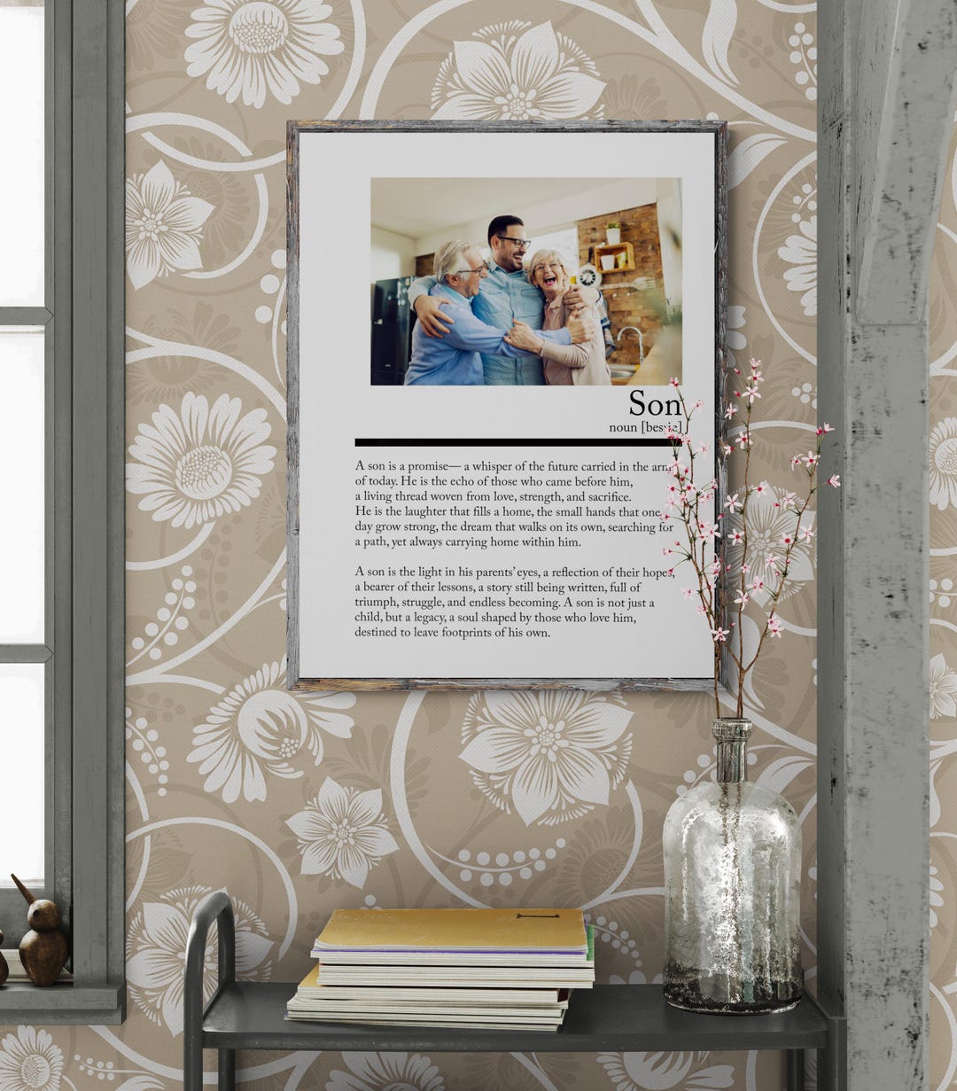 Personalized Son Definition Print With Custom Photo | Heartfelt ...