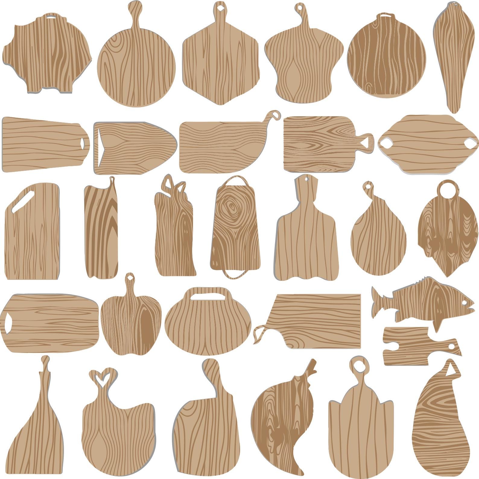 Cutting Board Svg Bundle, Charcuterie Svg, Cheese Board Svg, Kitchen ...