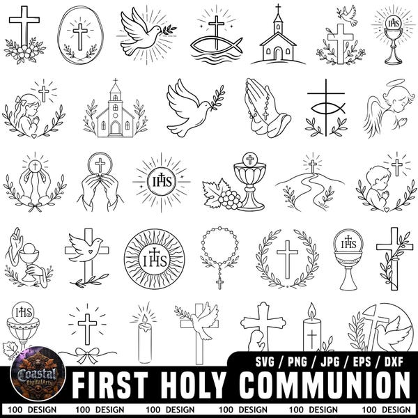 First Communion Svg - Etsy