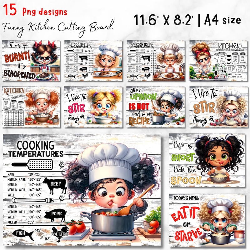 Chef Birthday Card Template - Etsy UK