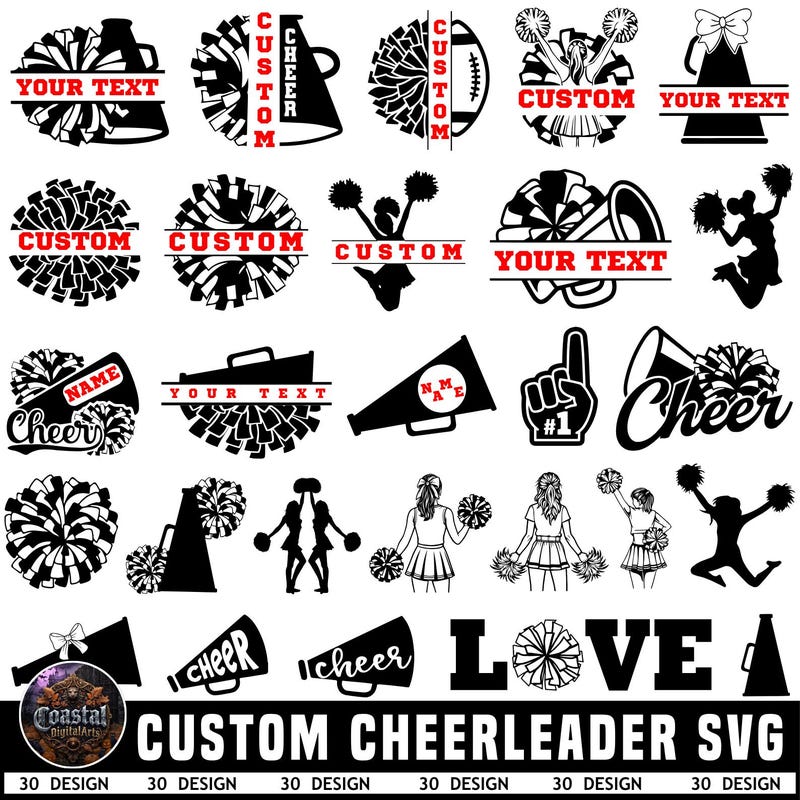 Red Cheer Scrapbook Paper - Etsy