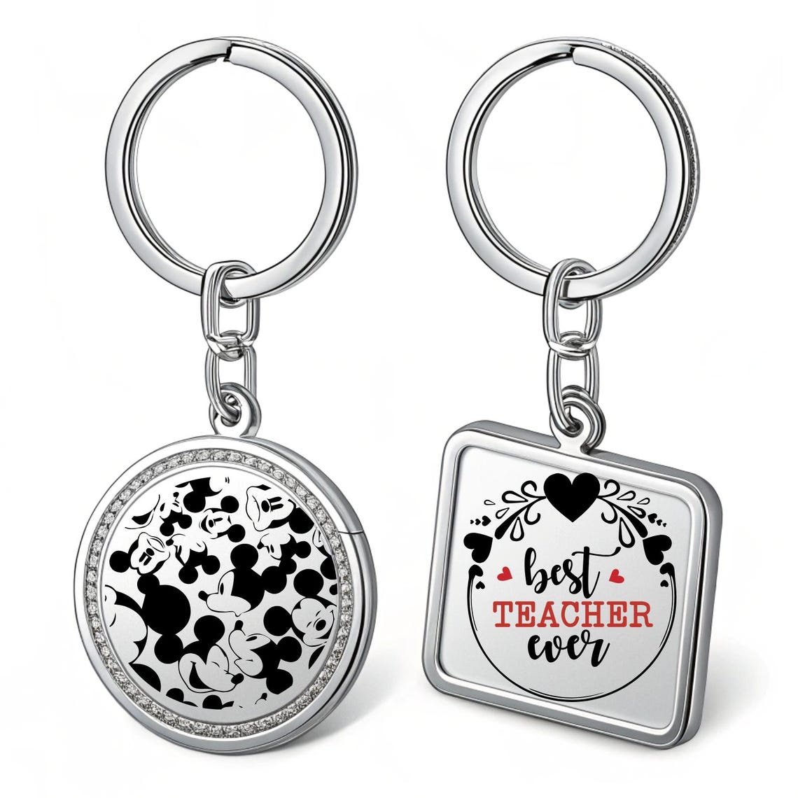 Keychain Svg Bundle, Key Ring Svg, Round Keychain Svg, Acrylic Keychain ...