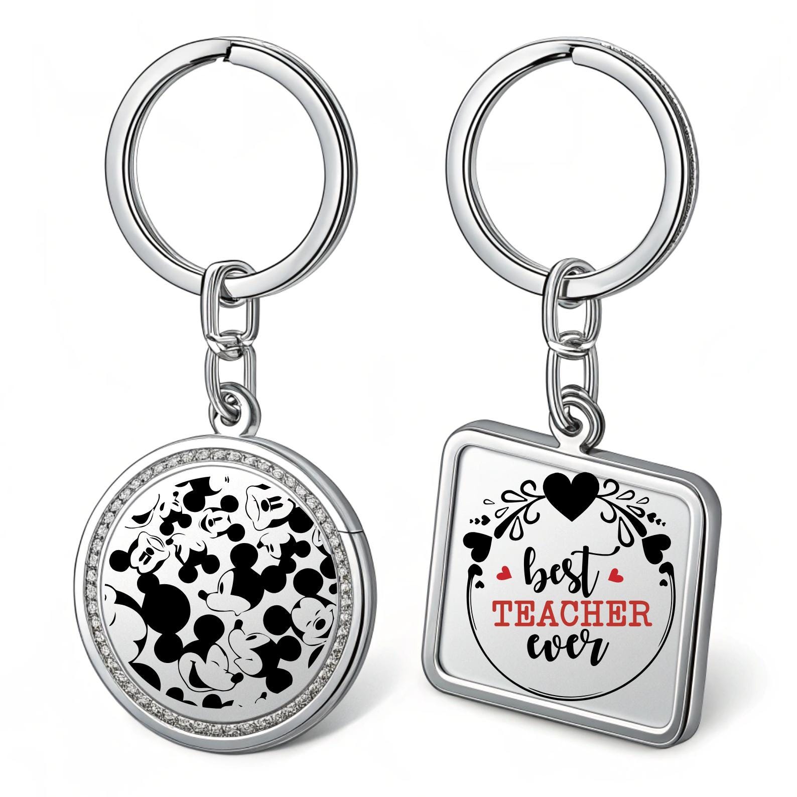 Keychain Svg Bundle, Key Ring Svg, Round Keychain Svg, Acrylic Keychain ...