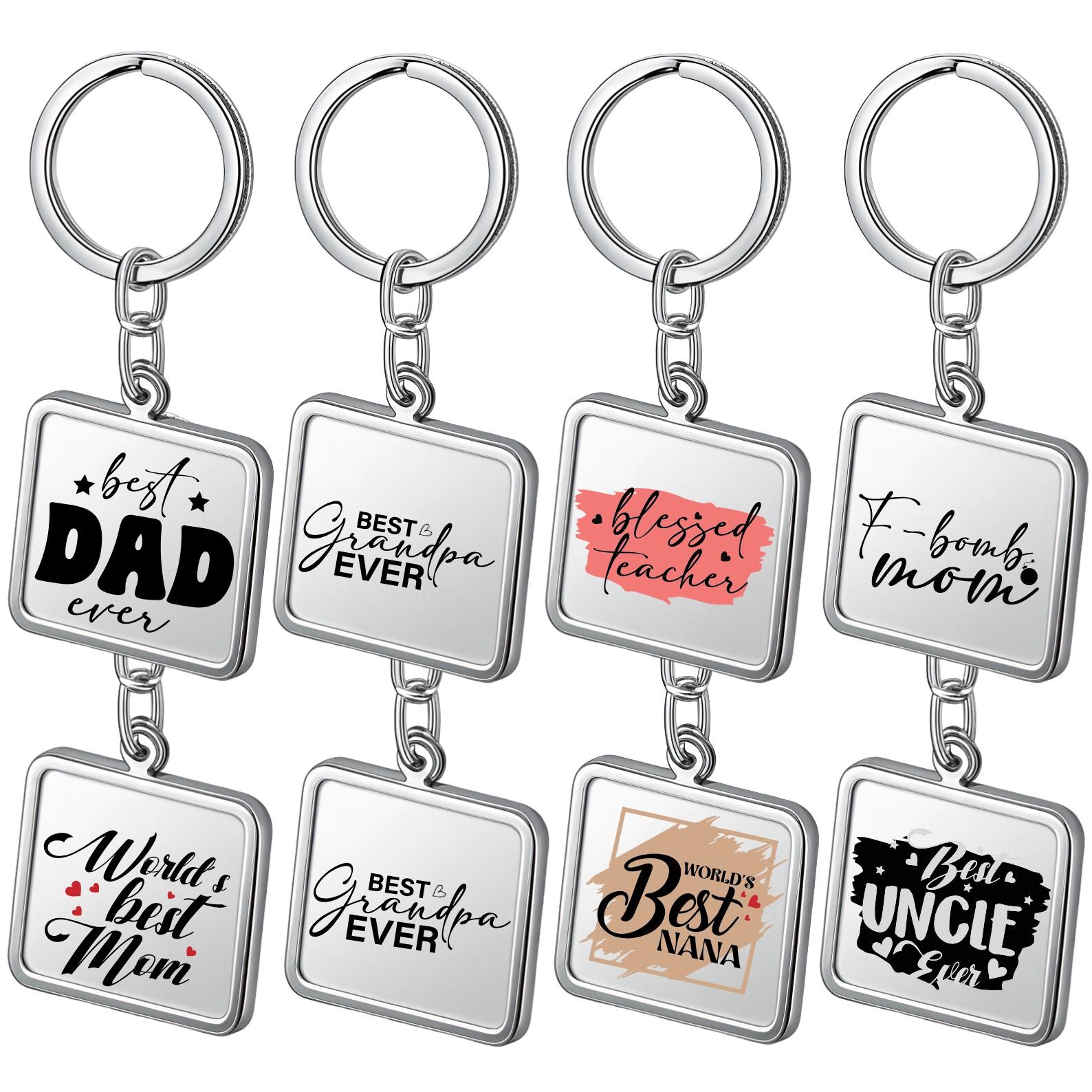 Keychain Svg Bundle, Key Ring Svg, Round Keychain Svg, Acrylic Keychain ...