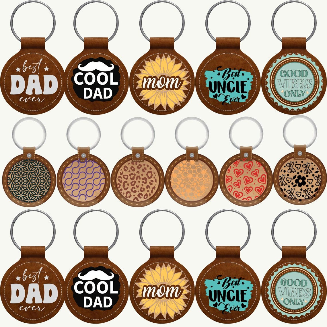 Keychain Svg Bundle, Key Ring Svg, Round Keychain Svg, Acrylic Keychain ...