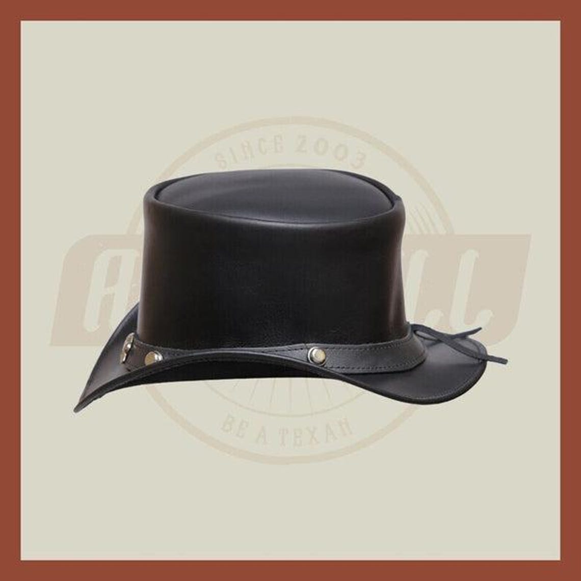 Eagle Head Stutt Band Steampunk Leather Top Hat Motorcycle Biker Rider ...