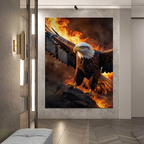 Bald Eagle Flames Eagles
