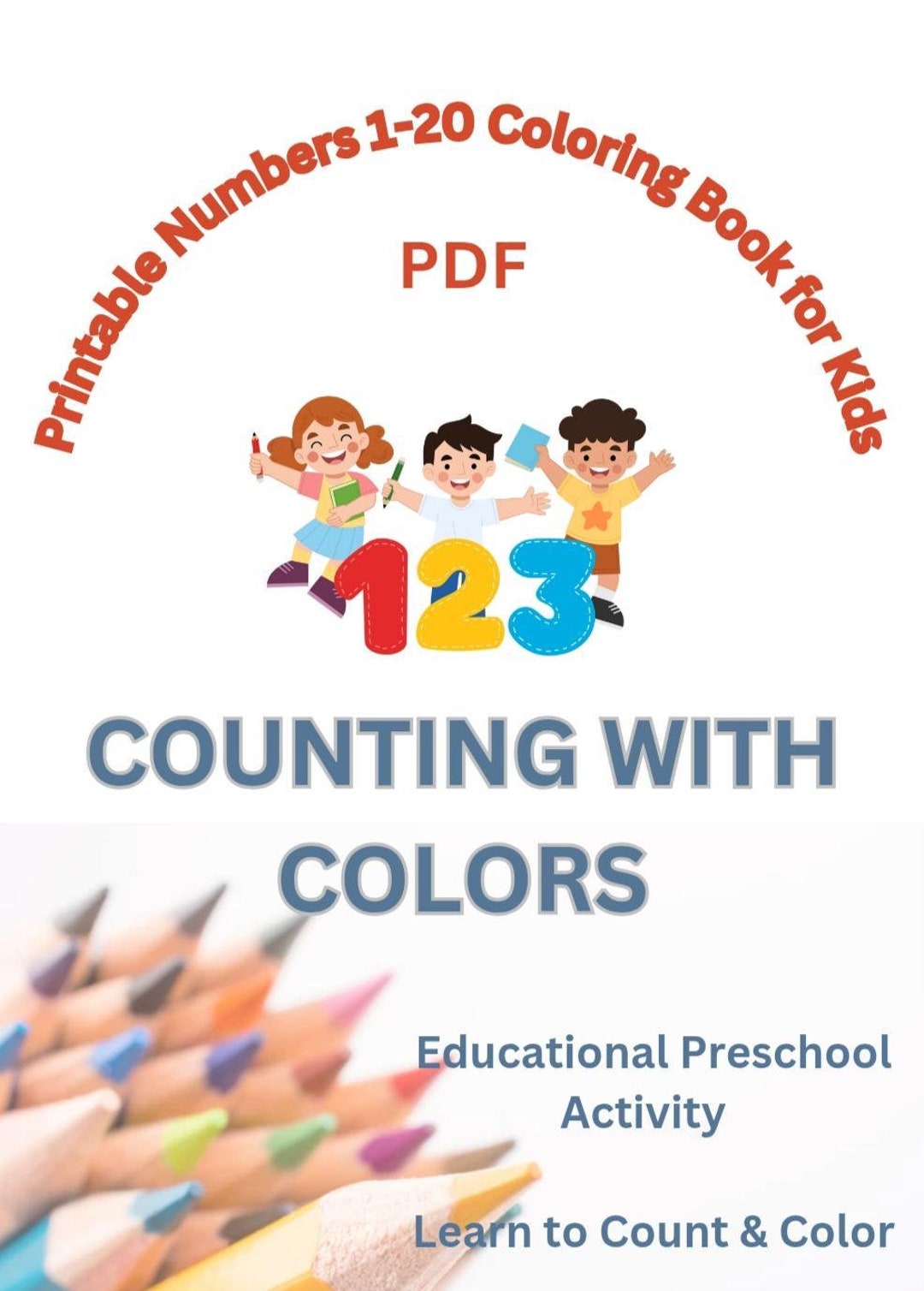 Counting With Colors – Printable Numbers 1-20 Coloring Book for Kids ...