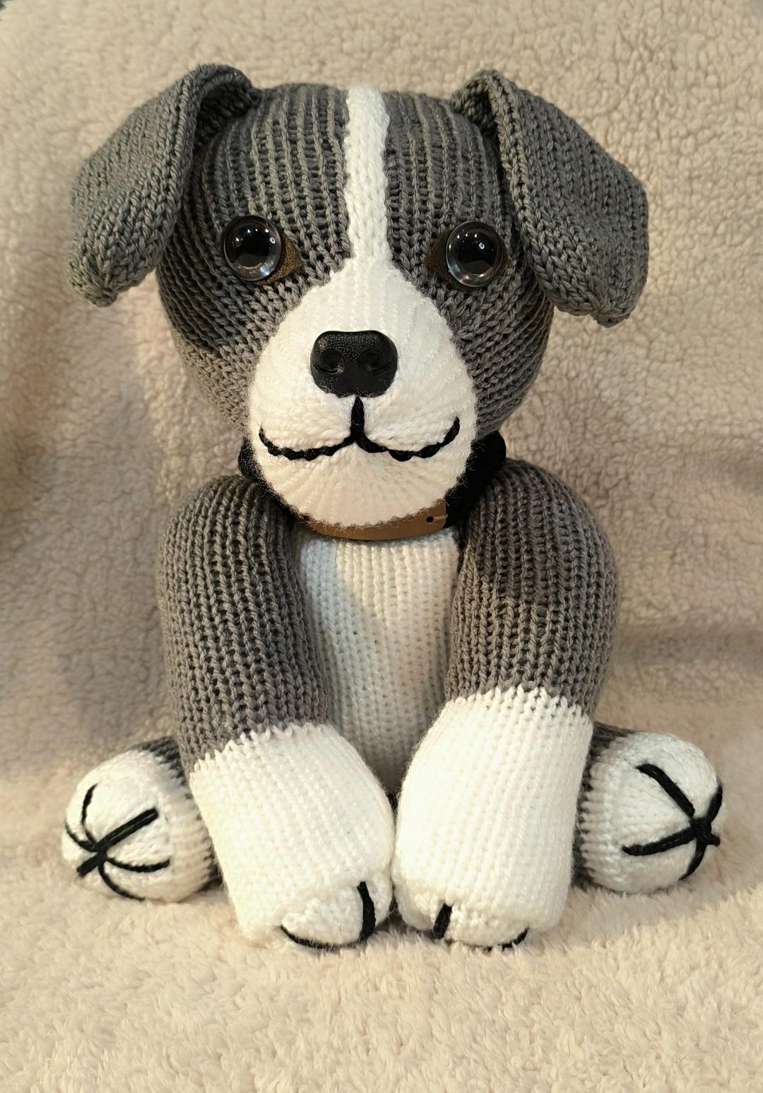 Knitted Staffordshire Bullterrier, Circular Knitting Machine Pattern ...