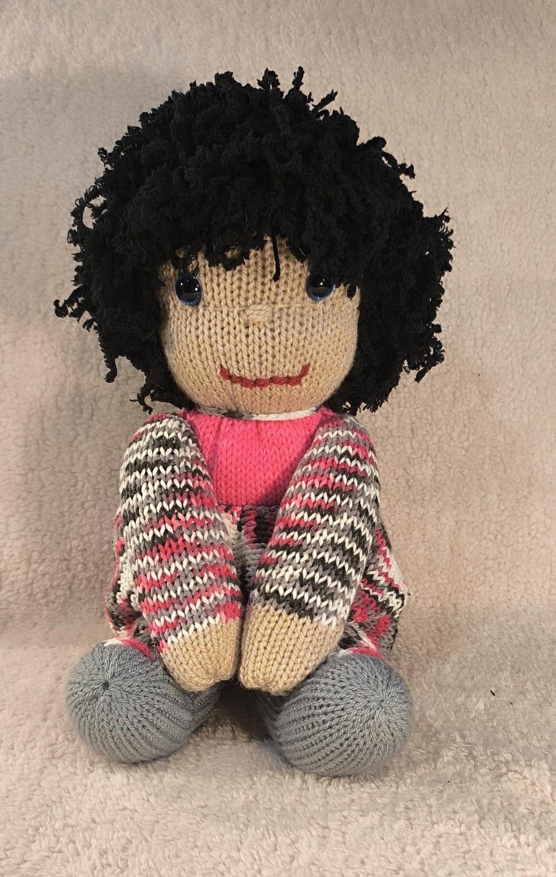 Katty Knitted Doll PDF Pattern for Knitting Machine ADDI/SENTRO - Etsy