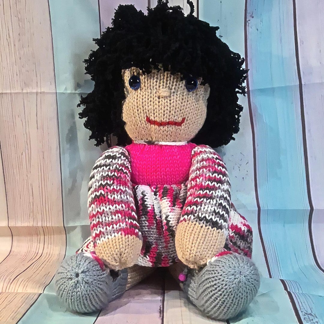 Katty Knitted Doll PDF Pattern for Knitting Machine ADDI/SENTRO - Etsy