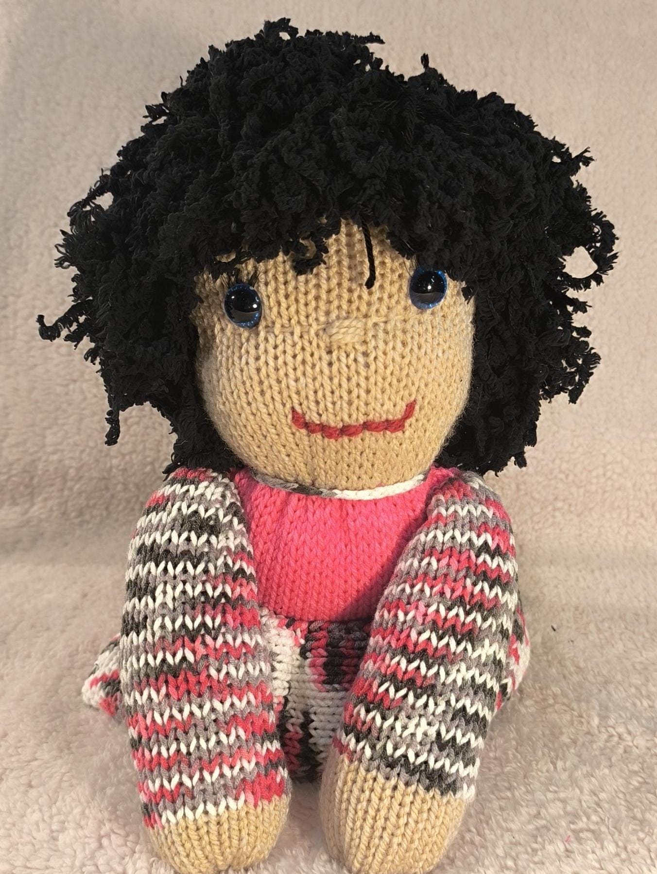 Katty Knitted Doll PDF Pattern for Knitting Machine ADDI/SENTRO - Etsy