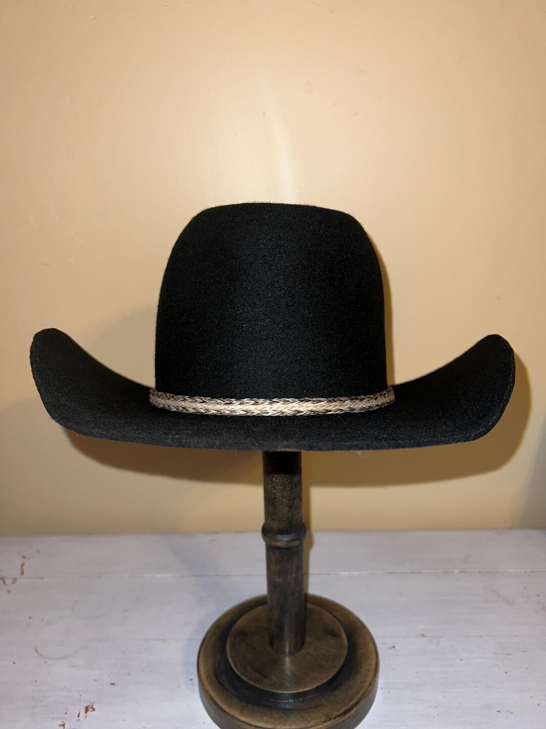 Custom Made Cowboy Hat With Horse Hair Hat Band - Etsy