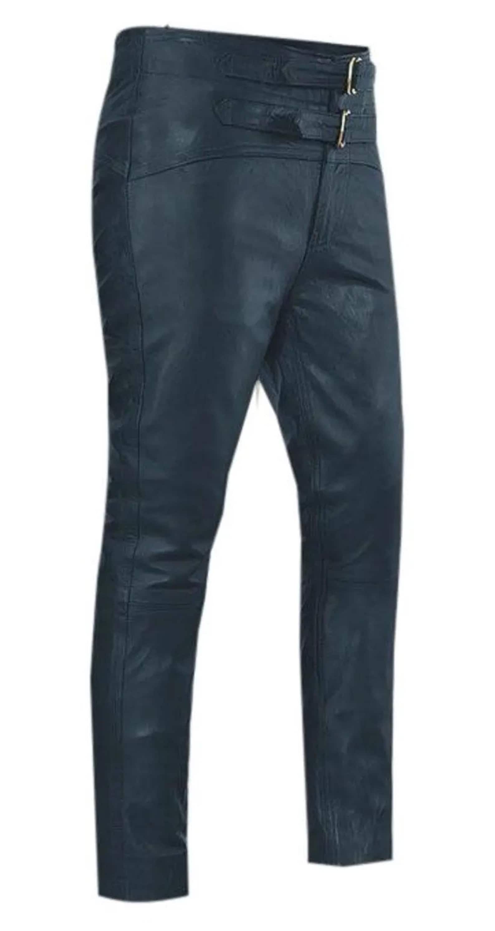 Men's Real Handmade Leather Pants - Jim Morrison Pants - Biker's ...