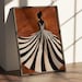 Abstract Dark Brown Striped Poster | Stripe Woman | Contemporary ...