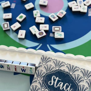 Personalized Mahjong Card Cover and Plastic Sleeve for LARGE Card ...