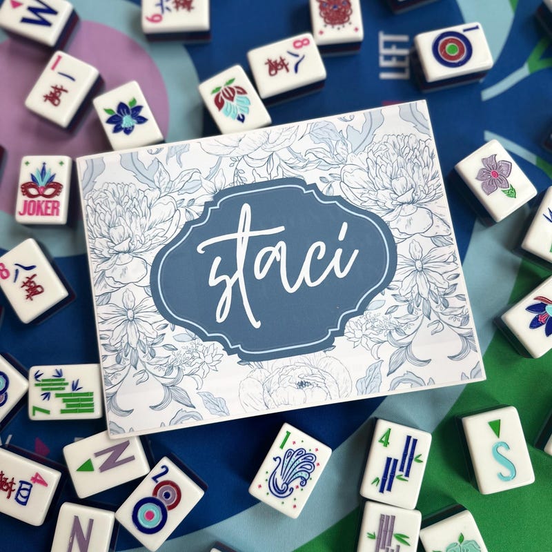 Monogram Mahjong Stickers - Etsy