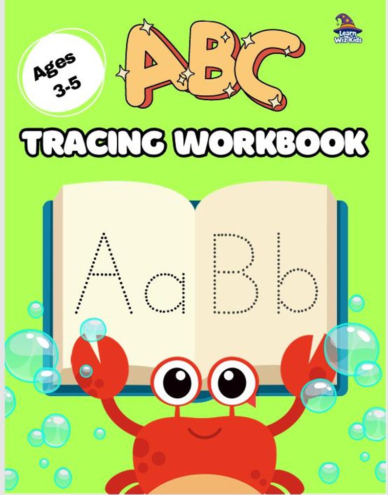 26 Printable Trace the Alphabet Work Sheet - Upper & Lower Case Letters ...