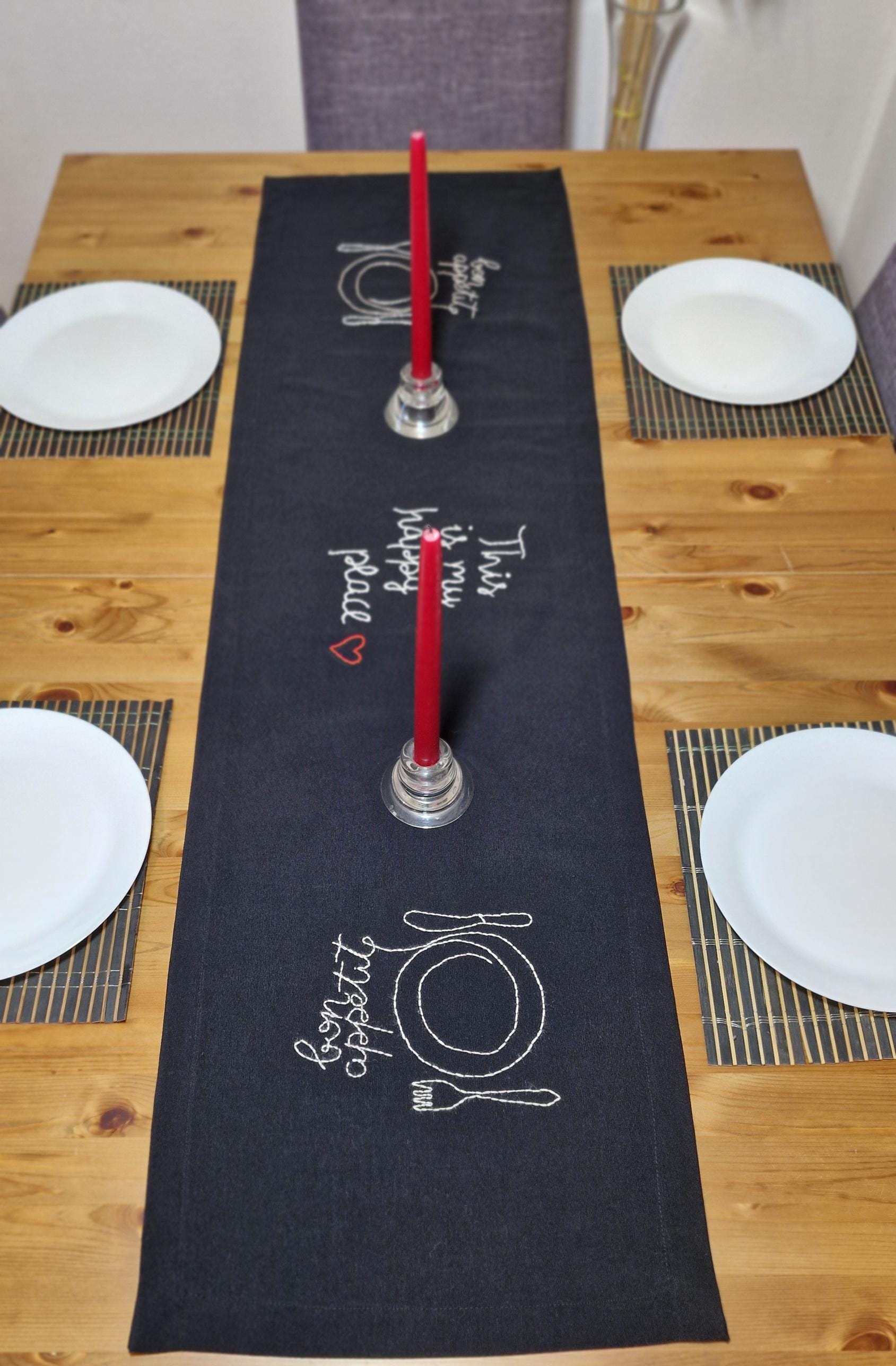 Linen Table Runner,unique Table Runner,dining Room Decoration,table ...
