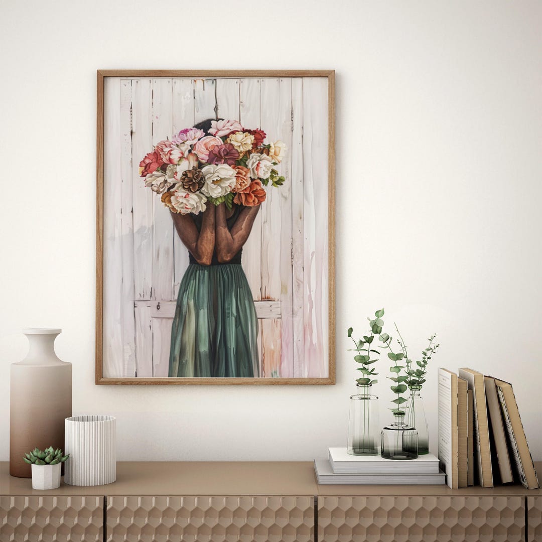 Black Lady Home Art, Black Female Digital Print, African Women Room ...