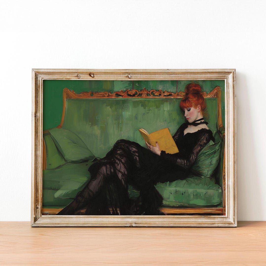 Victorian Women Print, Decadent Lady Poster, Vintage Female Painting ...