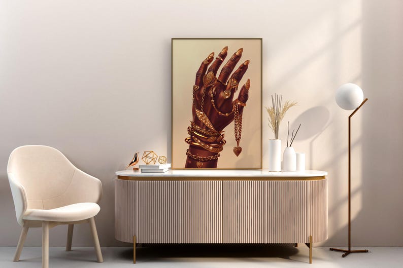 African Women Wall Art, African Lady Home Poster, Black Female ...