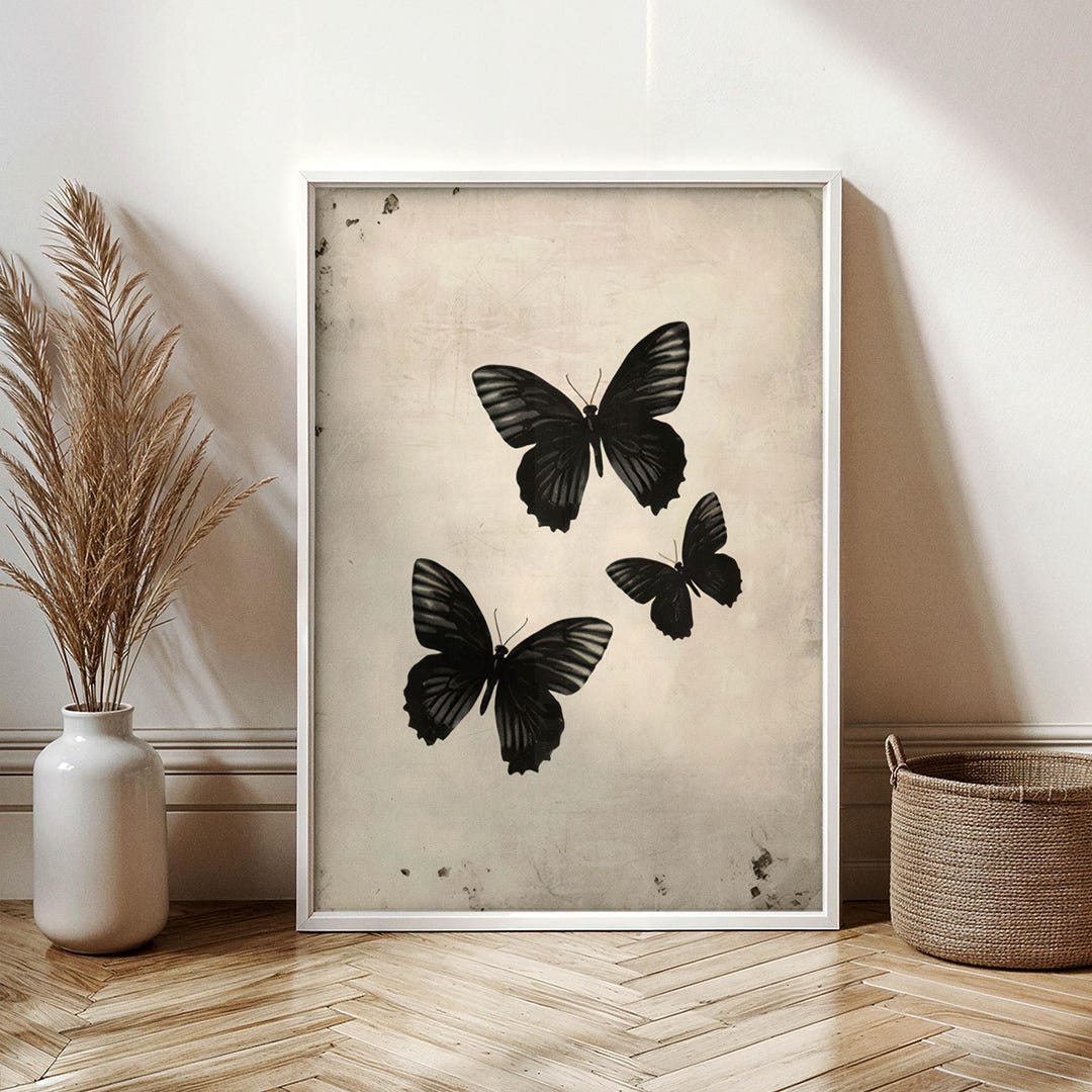 Butterfly Gallery Poster, Insect Home Decor, Butterfly Printable Art ...
