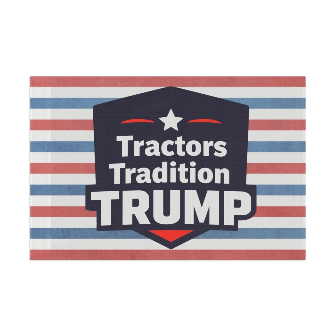 Tractors Tradition Trump Flag |farm Support | Patriotic Agricultural ...