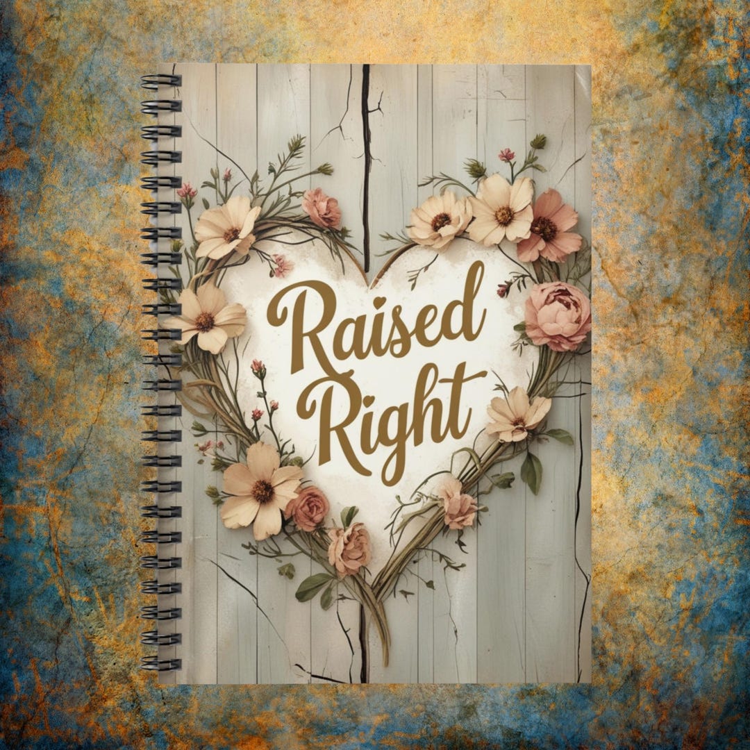 Raised Right Spiral Conservative Journal, Traditional Values Gift ...