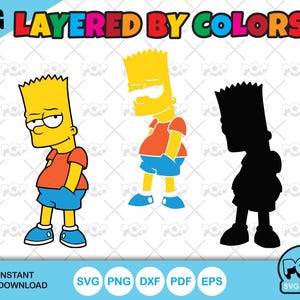 The Simpsons Clipart Bundle, the Simpsons SVG Cutting Files for Cricut ...