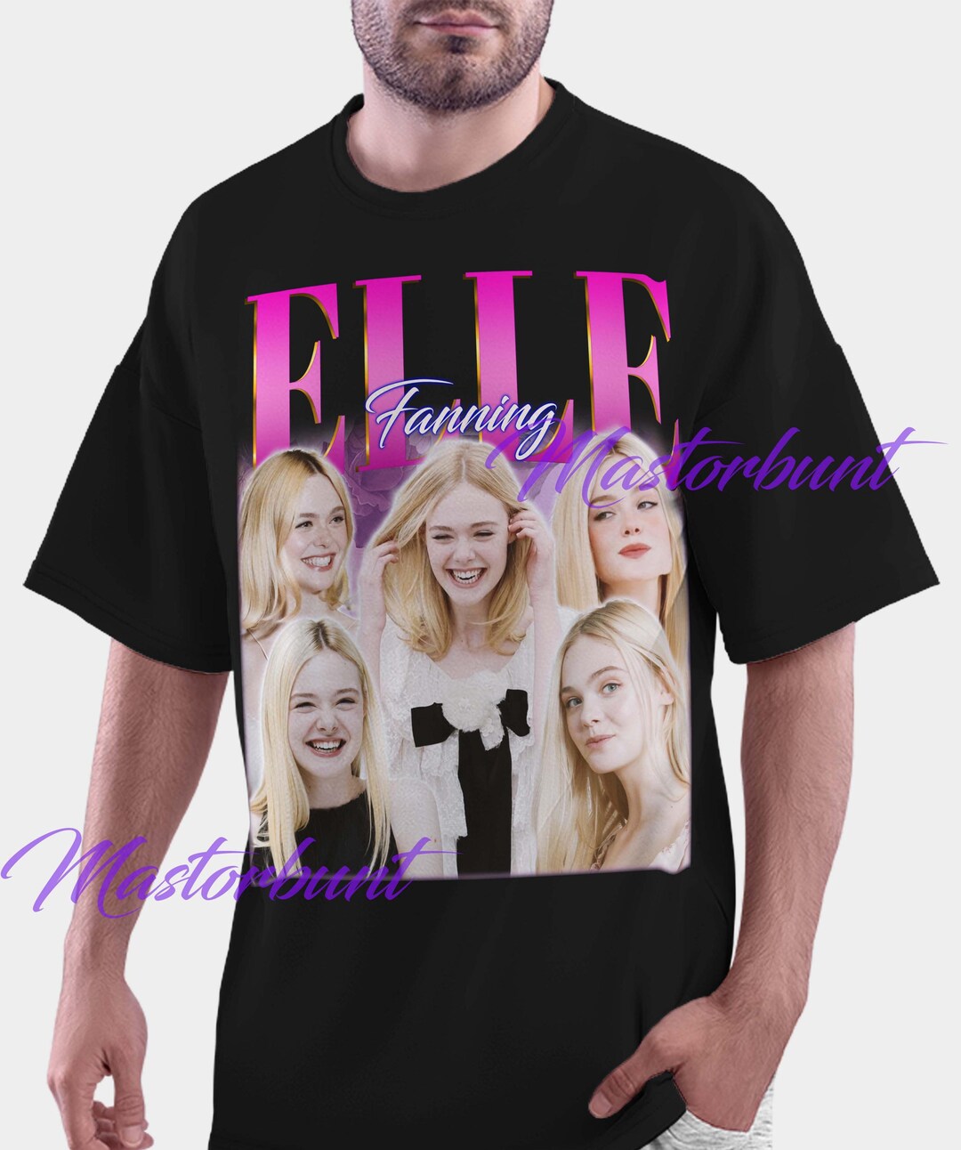 Elle Fanning Comfort Colors T-shirt: Vintage Style Graphic Tee - Etsy