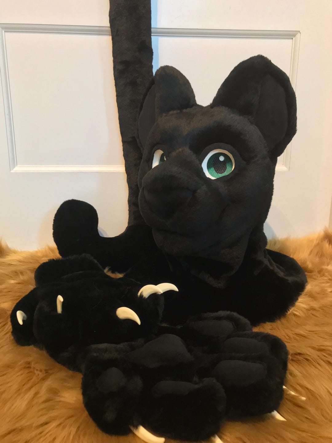 Premade Black Leopard Panther Fursuit Mini Partial read Description - Etsy