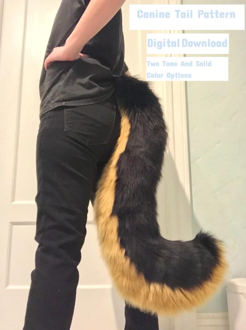 Canine/wolf/dog/fox Fursuit Tail Sewing Pattern (DIGITAL DOWNLOAD) Two ...